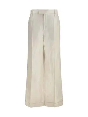 Brunello Cucinelli Linen Tailored Pants