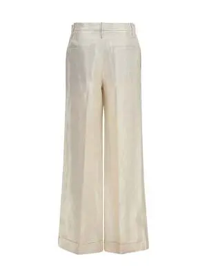 Brunello Cucinelli Linen Tailored Pants