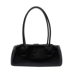 COURREGES Strip Naplack Shoulder Bag