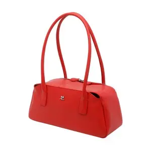 COURREGES Stripe Naplack Shoulder Bag