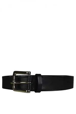 Givenchy Leather Belt With Silver Buckle And Stars - Black