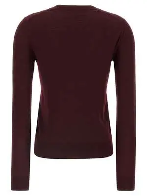 Saint Laurent Virgin Wool Plunge V-neck Sweater