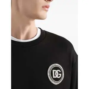 Dolce & Gabbana Cotton Logo Patch Sweatshirt