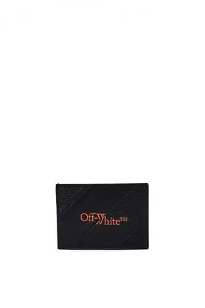 Off-white Textured Wallets For Men