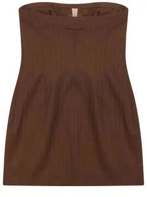 JEAN PAUL GAULTIER Pinstripe Fitted Mini Dress