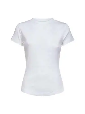 ISABEL MARANT ÉTOILE ISABEL MARANT Ribbed Cotton T-shirt With Embroidered Logo