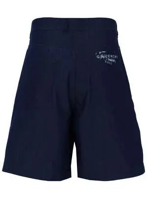 Givenchy Logo Detail Shorts - Blue