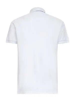Etro White Cotton Piquet Polo Shirt