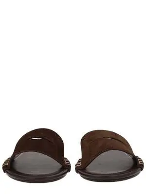 JW Anderson Suede Leather Sandals - Brown