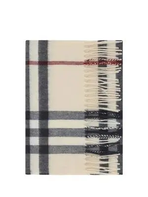 Burberry Burberry Men Cashmere Scarf Cream