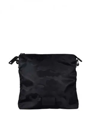 Valentino Garavani Camouflage Nylon Crossbody Bag - Black