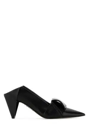 Loewe Leather Origami Mules - Black