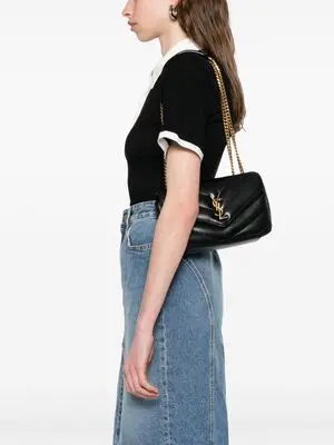 Saint Laurent Loulou Small Leather Shoulder Bag