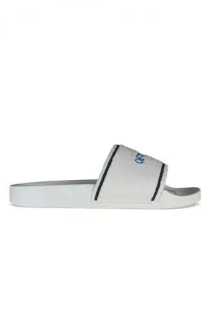 Off-white Printed Slides Slipper For Men