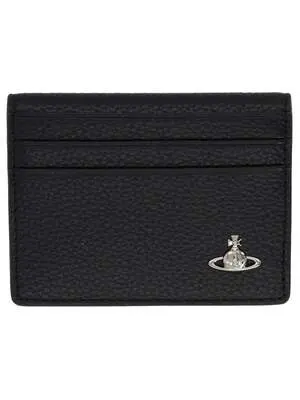 VIVIENNE WESTWOOD Card Holder With Orb Detail - Black