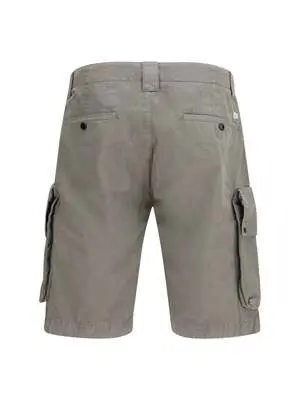 C.P. COMPANY Cotton Gabardine Bermuda Shorts - Gray