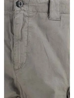 C.P. COMPANY Cotton Gabardine Bermuda Shorts - Gray