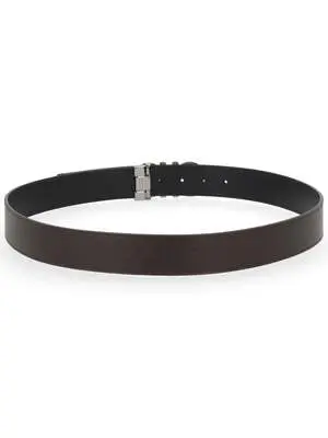 FERRAGAMO Reversible Gancini Belt - Brown