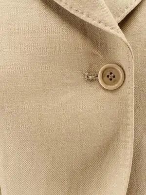 Max Mara Linen Cropped Blazer - Multicolor