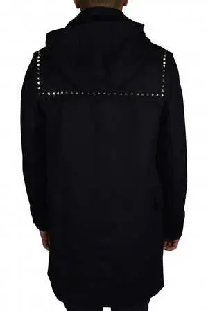 Valentino Garavani Rockstud Untitled Hooded Duffle Coat