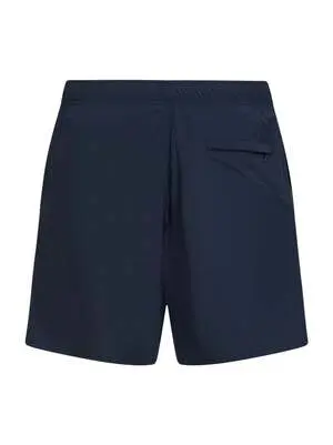 JIL SANDER Blue Stretch Nylon Logo Swim Shorts