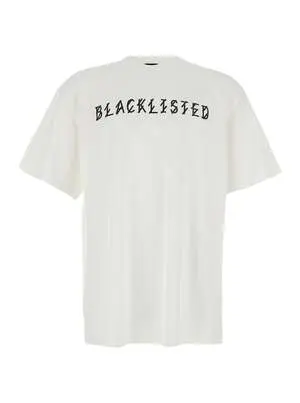 44 LABEL GROUP Crew Neck T-shirt With Logo On The Front And Maxi Logo On The Back In Cotton For - White