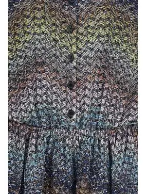 Missoni Long-sleeve Sequined Mini Dress