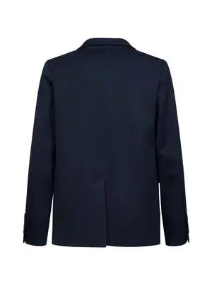 Gucci Dark Blue Cotton Jersey Single-breasted Jacket