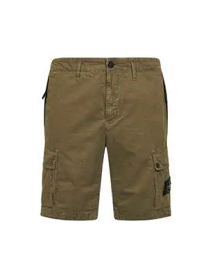 Stone Island Cargo Bermuda Shorts - Multicolor