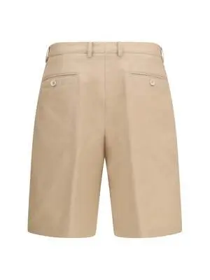 Brunello Cucinelli Cotton And Linen Tailored Shorts