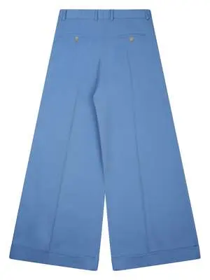 Celine Wide Leg Wool Trousers