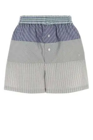 Moschino Embroidered Poplin Shorts - Multicolor