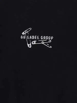 44 LABEL GROUP Crew Neck T-shirt With Logo On The Front And Maxi Logo On The Back In Cotton For