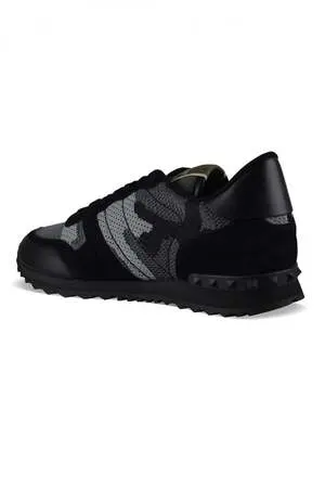 Valentino Garavani Rockrunner Sneakers - Black