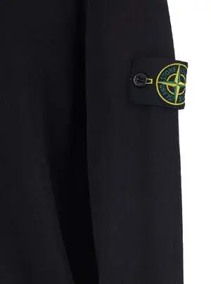 Stone Island Cotton Crewneck Sweater With Logo Patch - Multicolor