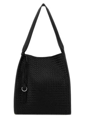 Bottega Veneta Woven Leather Tote Bag - Black