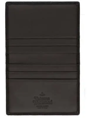 VIVIENNE WESTWOOD Card Holder With Orb Detail - Brown
