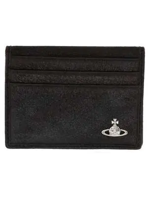 VIVIENNE WESTWOOD Card Holder With Orb Detail - Brown