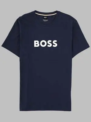 BOSS T-shirt Con Logo - Blue