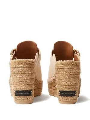 Stella McCartney Gaia Suede Clogs With Buckle Detail - Multicolor
