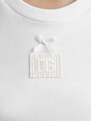 Dolce & Gabbana Cotton Shirt With Bow Detail - Multicolor