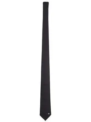 Valentino Garavani VALENTINO GARAVANI Logo Neck Tie Black
