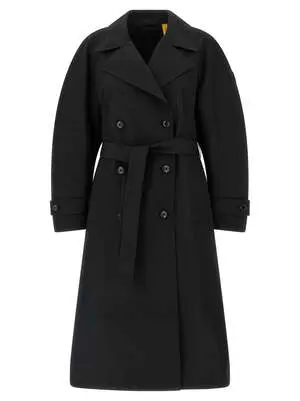 Moncler X Edward Enninful 'zake' Water-repellent Trench Coat - Black