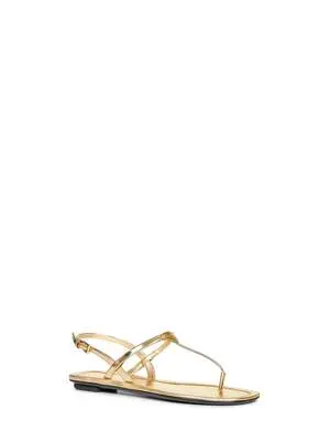 Prada Metallic Leather Thong Sandals - Multicolor