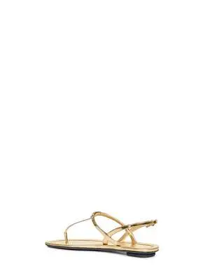 Prada Metallic Leather Thong Sandals - Multicolor