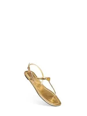 Prada Metallic Leather Thong Sandals - Multicolor