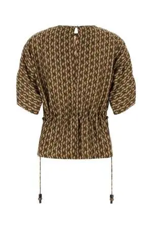 Max Mara Printed Silk Blouse
