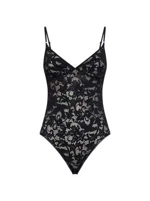 Zimmermann Black Lace Sleeveless Bodysuit