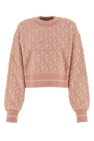 Palm Angels Embroidered Nylon Blend Sweater - Multicolor
