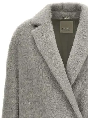 Max Mara Giorgia Long Wool Alpaca Cashmere Coat - Gray